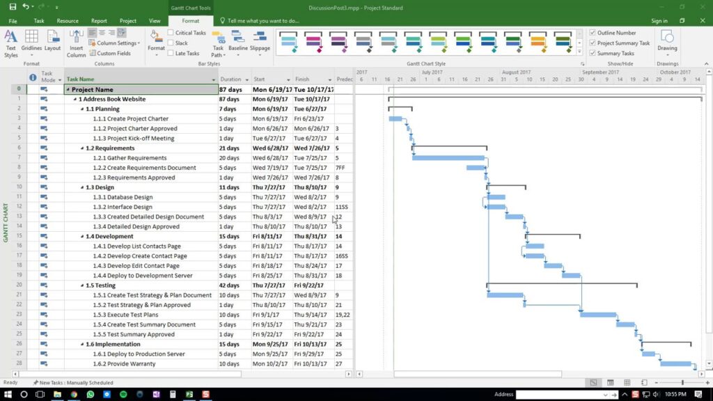 Ph n M m Project T nh N ng V B ng Gi Microsoft Project